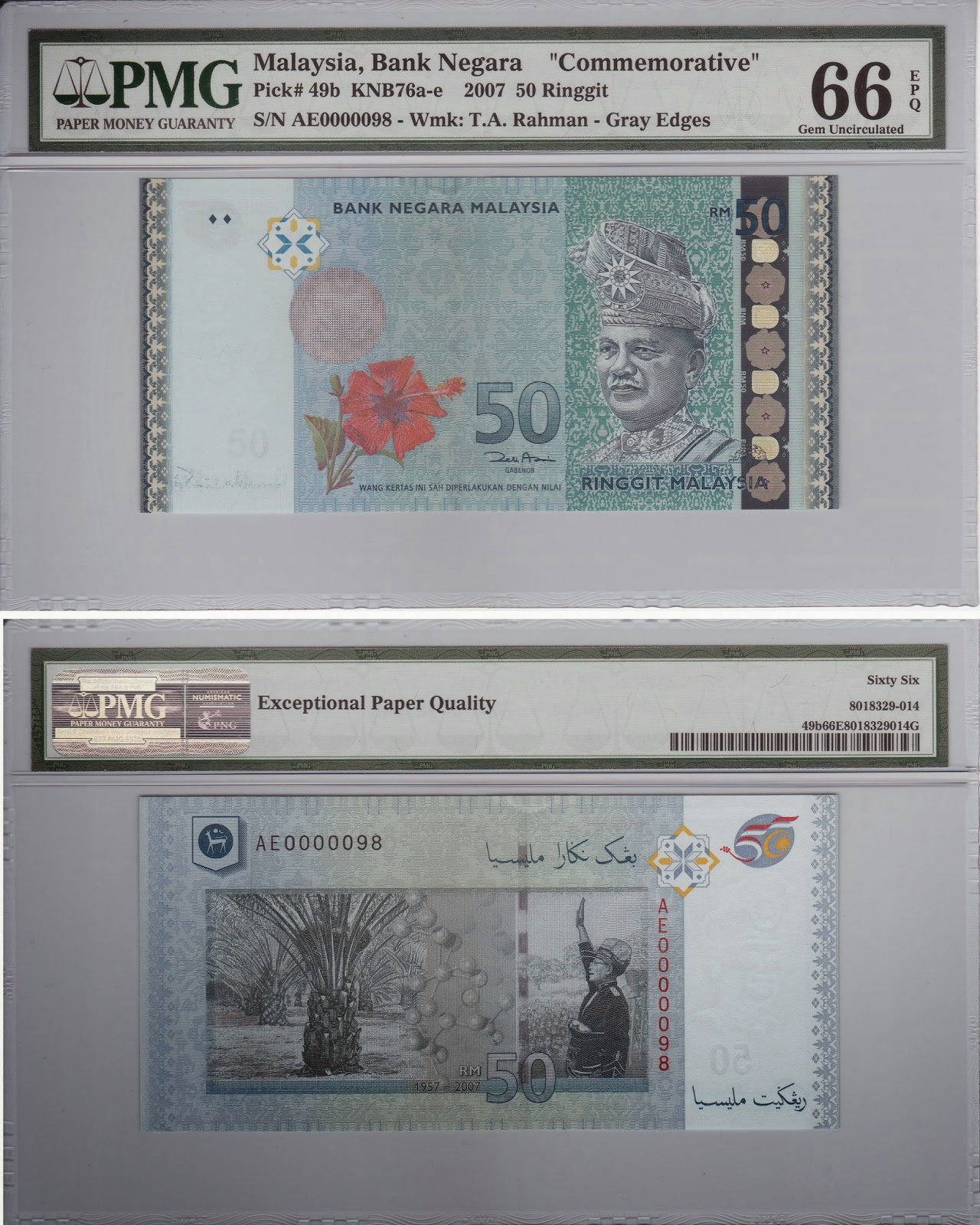 Randhawa's Bank Notes And Collectibles: [PMG GRADED] Malaysia RM 50 ...